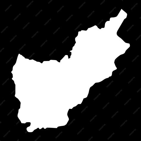 Provincia De Kunar Mapa De La División Administrativa De Afganistán Vector Premium