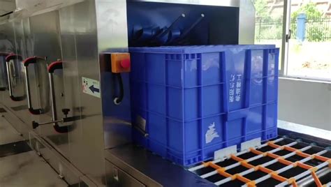 工厂周转箱全自动清洗机 生鲜食品周转筐塑料周转筐清洗线 阿里巴巴