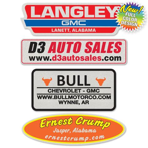 Die Cut Shape Decals Reflective