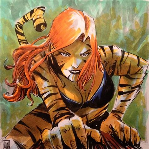 Greer Grant Nelson Aka Tigra Tigra Marvel Marvel Superheroes Marvel