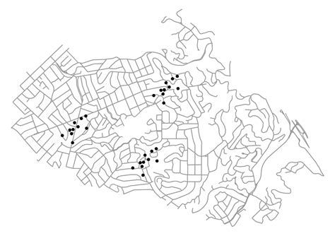 Firm Locations On The Street Network To Be Clustered Python Osmnx
