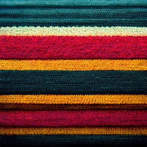 premium photo colored striped knitted fabric design with pattern 3d illustrated
