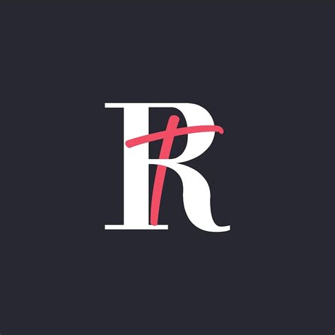 Premium Vector Letter Rt Logo Perfectly Blended Initials Rt Letter