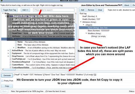 Minecraft Json Tag Generator Minecraft Tools Mapping And Modding