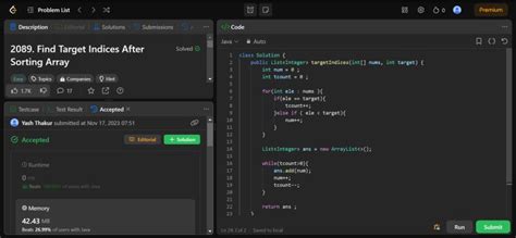 Yash Thakur On Linkedin Dsawithedslash Leetcode 100daychallenge Codingjourney Problemsolving