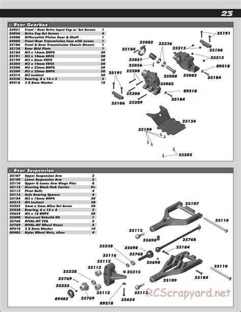 Team Associated Manual Rival Mt 20510 • Rcscrapyard Radio