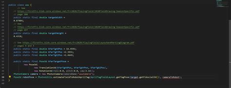 Issues Setting Up Photon Vision For Pose Estimation Programming