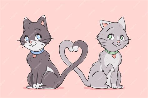 Anime Chibi Cat Couples