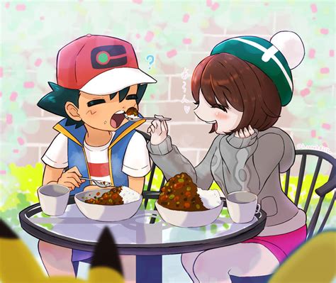 Ash X Gloria In Restaurant By Quangpham1982 On Deviantart