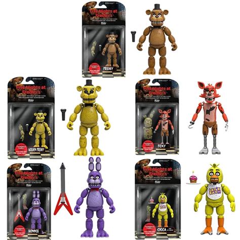Five Nights At Freddys Action Figure Fnaf Chica Bonnie Foxy Bear 6