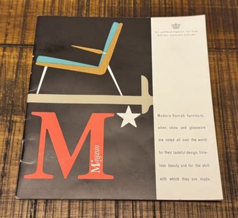 1950s Mid Century Modern Magasin Danish Furniture Sample Brochure