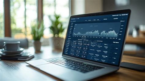 Business Team Analyzing Data With Cloud Based Crm Software In Modern Office Workspace Stock