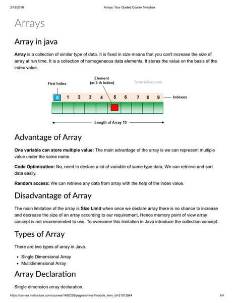 Arrays Class Presentation Ppt