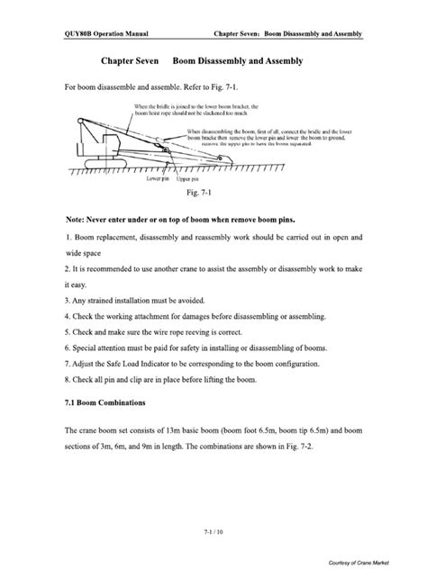Crawler Crane Boom Assembling Manula Pdf