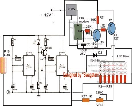 Energy Saving Automatic Led Light Controller Circuit Homemade Circuit