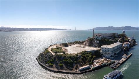 Premium Photo Aerial View Of The Prison Island Of Alcatraz In San