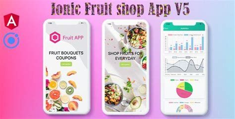 ionic 5 fruits ui theme template firebase app code market