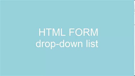 How To Add Drop Down Table In Html At Eric Sain Blog