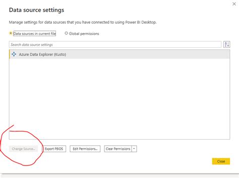 solved update data source server for all direct queries microsoft