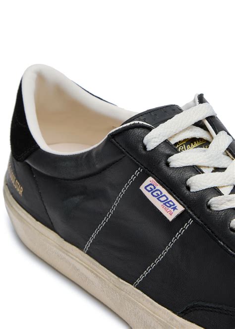 Golden Goose Soul Star Panelled Leather Sneakers Black Golden Goose