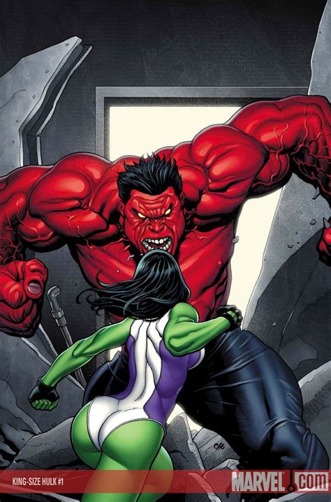 Red Hulk Fan Art Rulk Vs She Hulk King Size Hulk 1 By Frank