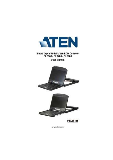 Cl3800cl3700cl3100 User Manual Short Depth Widescreen Lcd Console