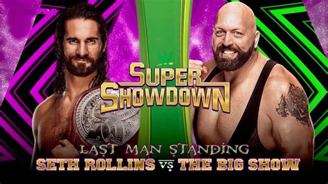 Full Match Seth Rollins Vs Big Show Super Show Down 2020 Wwe 2k20