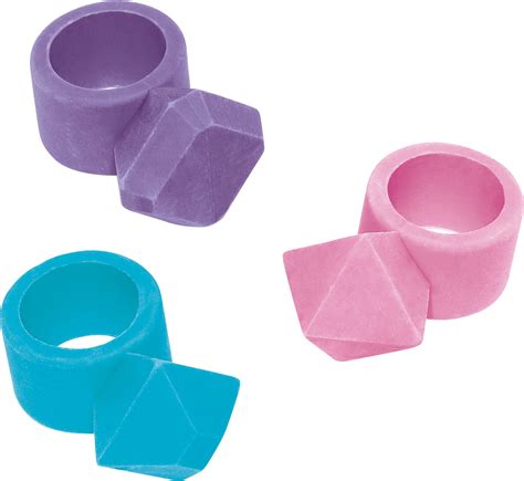 Ring Erasers 18 Pk Party City