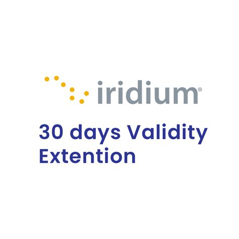 Iridium 30 Days Validity Extention Sattrans