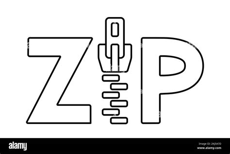 Illustration Of An Abstract Zip Archive Design Stock Vector Image And Art Alamy
