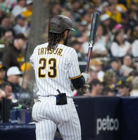 What Pros Wear Fernando Tatis Jrs Custom Numbered Arm Sleeve What