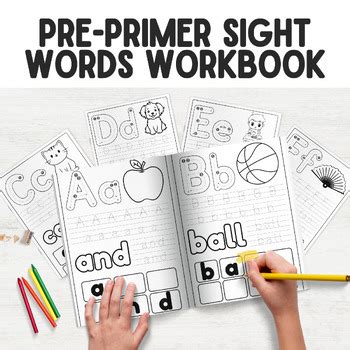Pre Primer Sight Words Workbook Dolch Sight Words For Preschool