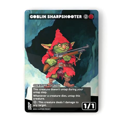 Goblin Sharpshooter Mtg Proxy Liquid Luck