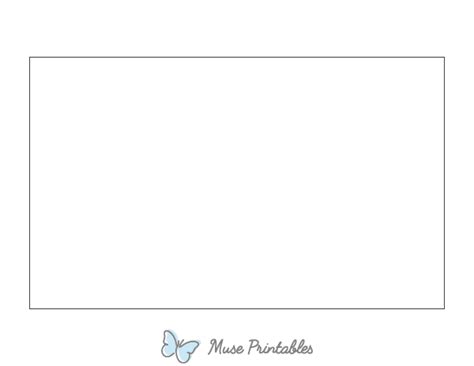Printable Large Rectangle Shape Outline Craft Template