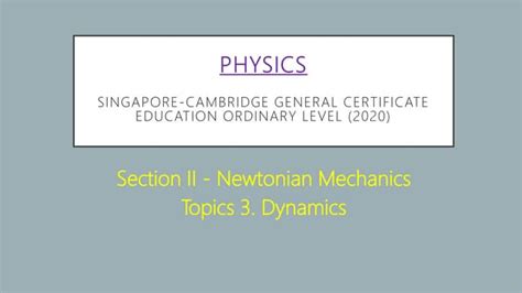 Physics Dynamics Pptx
