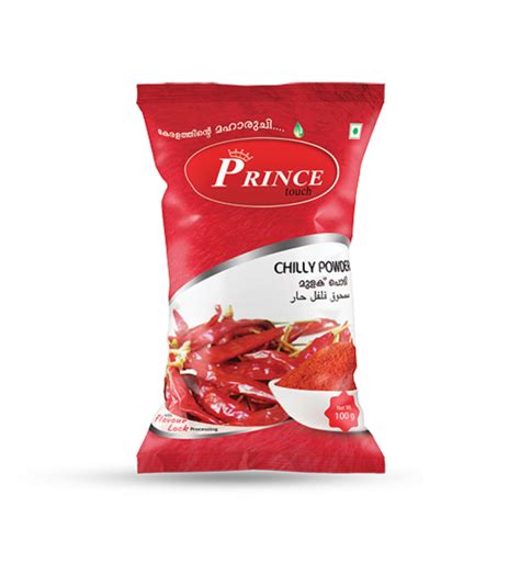 100 Gm Prince Chilly Powder Packaging Type Packet At ₹ 28packet In