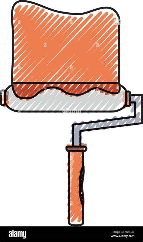 Farbroller Vector Illustration Stock Vektorgrafik Alamy