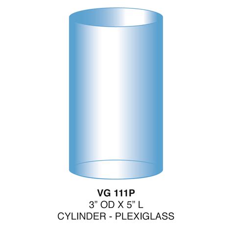Cylinder Plexiglass 3 Od X 5 L Vics 66