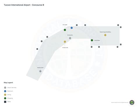 Tucson Airport Tus Terminal Maps Airport Guide