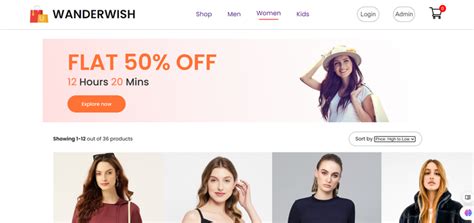 ecommerce website with admin panel freelancer
