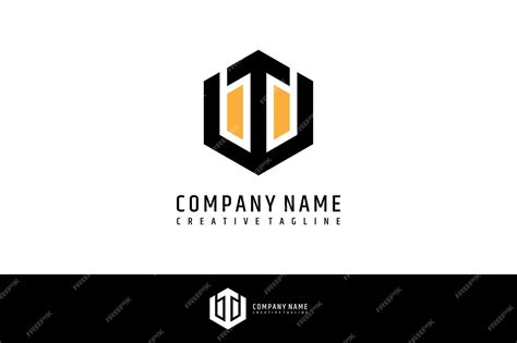 문자 W와 M의 문자 Wm 로고 조합 비즈니스 템플릿을 위한 육각형 모양의 모노그램 디자인 프리미엄 벡터