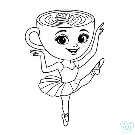 Ballerina Capuchina Coloring Page