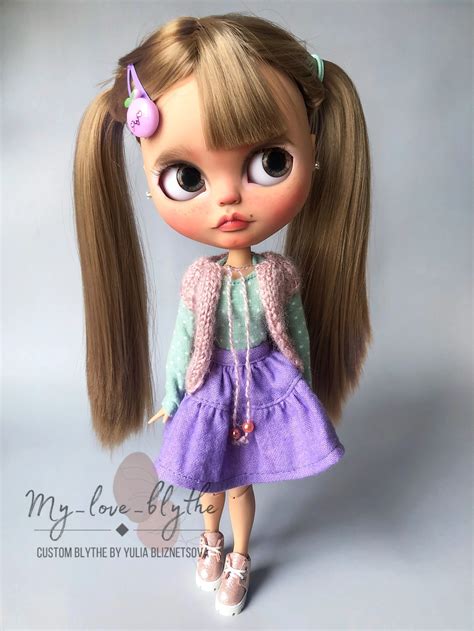 Art Dolls Blythe Custom Blythe Custom Doll Blythe Muñeca Blythe Art