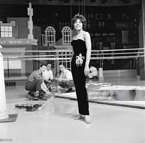 Shirley Bassey Wearing The Hip Hugging Black Velvet Dress That She