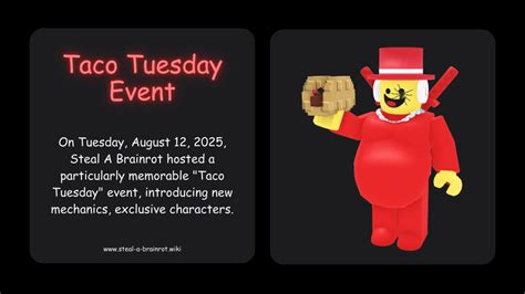 Taco Tuesday Event Steal A Brainrot Wiki