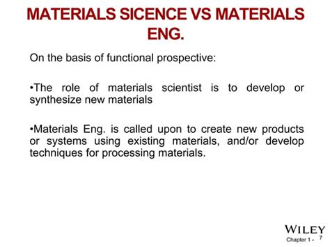 Introduction To Materials Scienceppt Geology Science