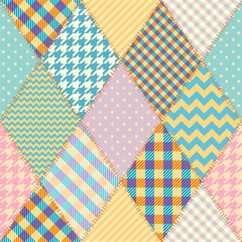 15 Rhombuses Patchworks Eps A Pattern Graphic By Tkdesign Patchwork