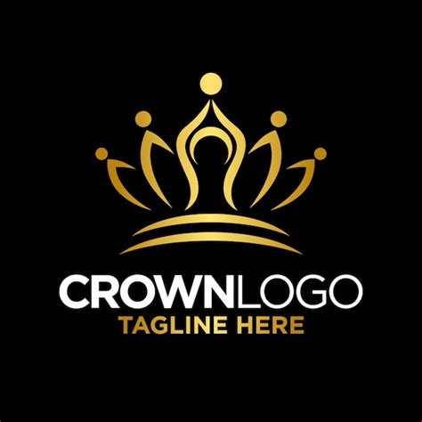 Premium Vector Luxury Crown Logo Design Template Inspiration Vector Illustration