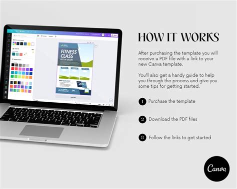 Fitness Class Flyer Template Gym Personal Trainer Canva Etsy