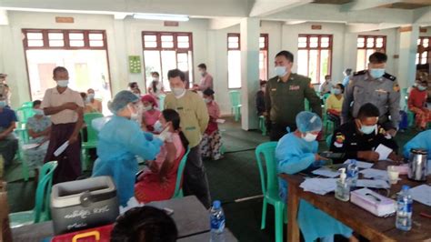 ရွာငံမြို့နယ်တွင် ကိုဗစ် ၁၉ ရောဂါ ကာကွယ်ဆေး ဆက်လက်ထိုးနှံပေး